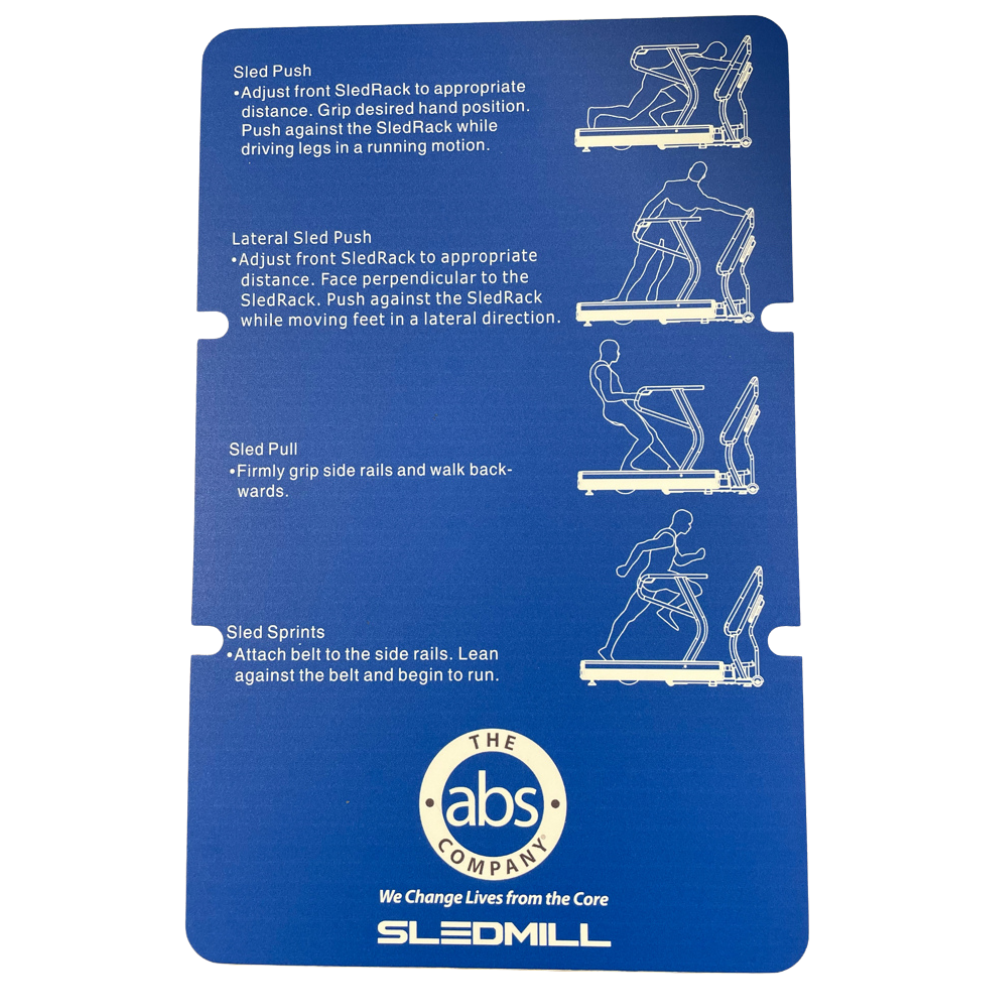 Instruction Decal SledMill (Blue) – The Abs Company