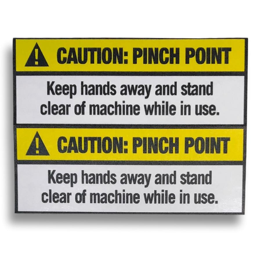 Pinch Point Warning Sticker (Set of 2) – The Abs Company